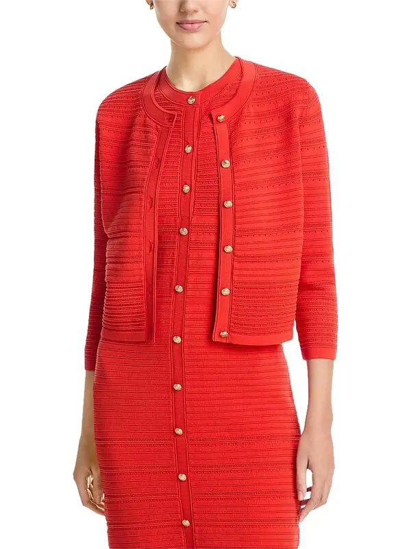 Elie Tahari The Alessandra Cardigan - Orange Dream