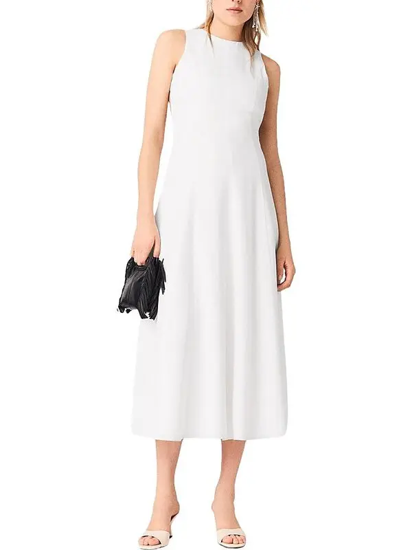 Maje Backless Midi Dress - White