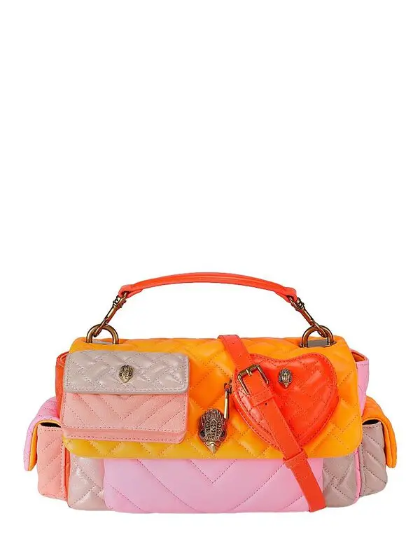 Kurt Geiger Kensington Leather Hobo Bag - Open Pink