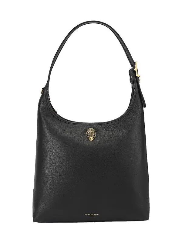 Kurt Geiger Large Leather Shoulder Bag - Black
