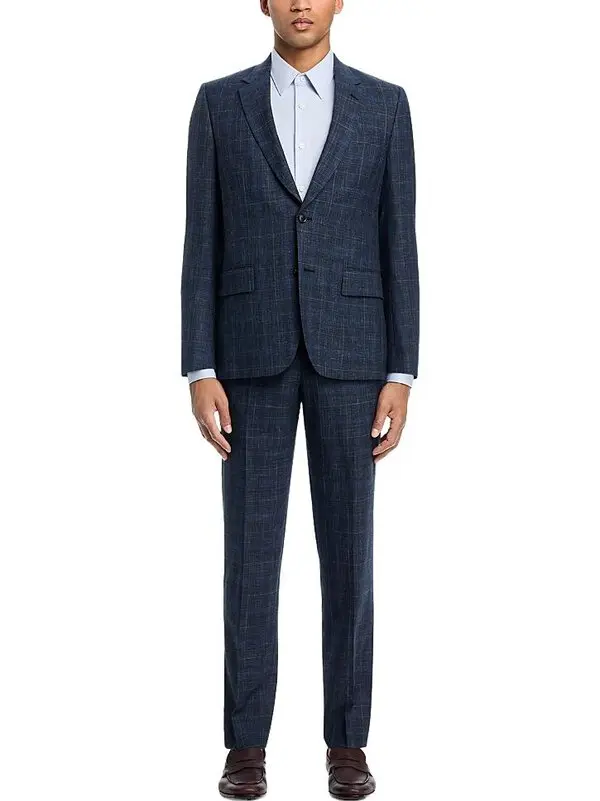 Paul Smith Soho Plaid Loro Piana Suit - Navy