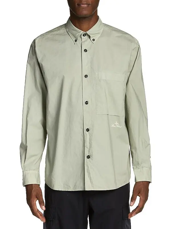 Stone Island Camicia Relaxed Fit Shirt - Sage