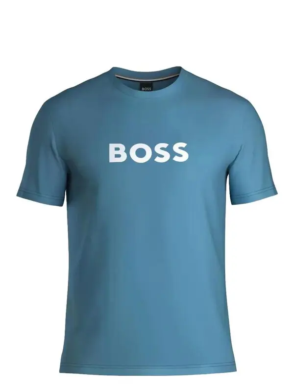 BOSS Rn Logo-detail T-shirt - Blue