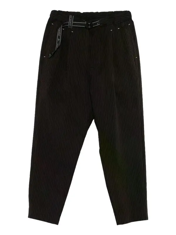 AND WANDER Striped Trousers - Brown