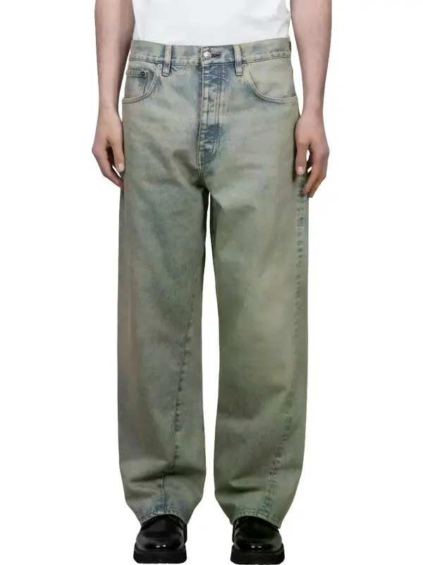 SUNFLOWER Wide Twist Jeans - Blue