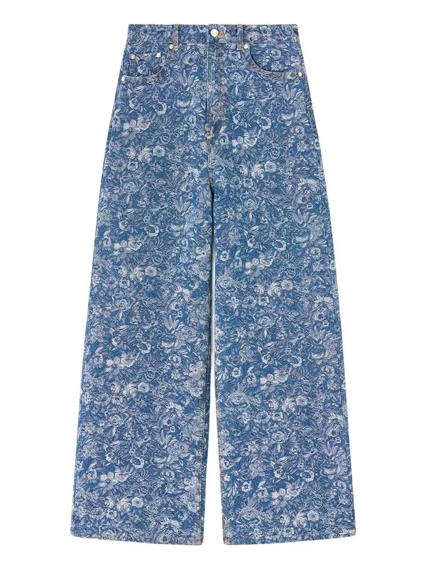 GANNI Baggy Jeans - Blue