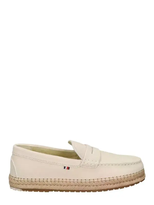 Tommy Hilfiger Penny Leather Espadrilles - Neutrals
