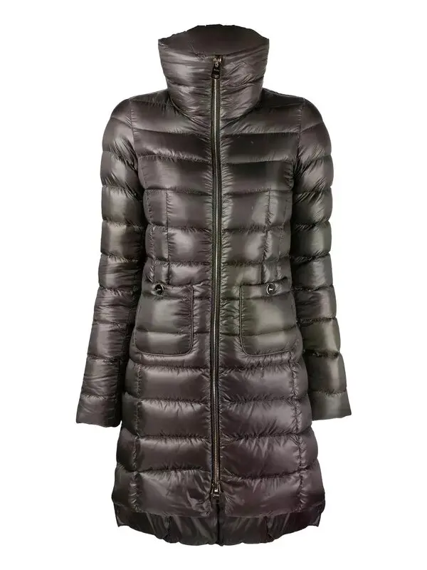 Herno Padded Zip-up Coat - Grey