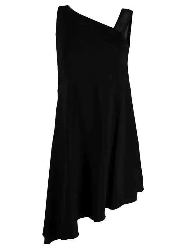 Just Cavalli Asymmetric Mini Dress - Black