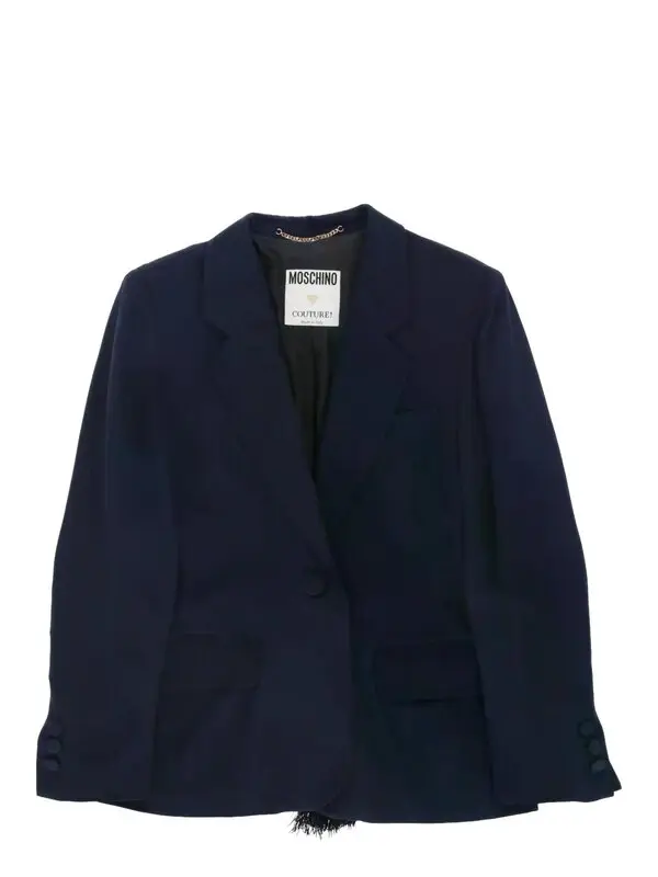 Moschino 2000s Tassel Blazer - Blue