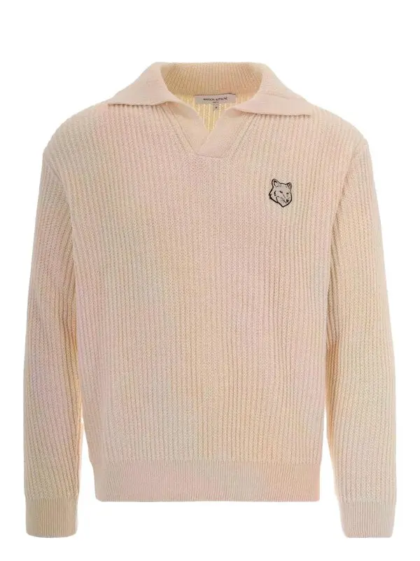 Maison Kitsuné Polo-collar Sweater - Neutrals