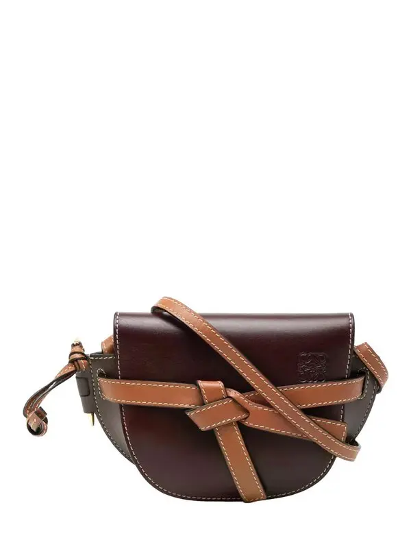 Loewe Mini Leather Gate Crossbody Bag - Red