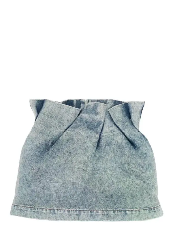 Magda Butrym Pleated Mini Skirt - Blue