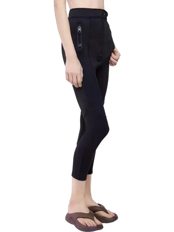 Rabanne Capri Trousers With Zip Pockets - Black