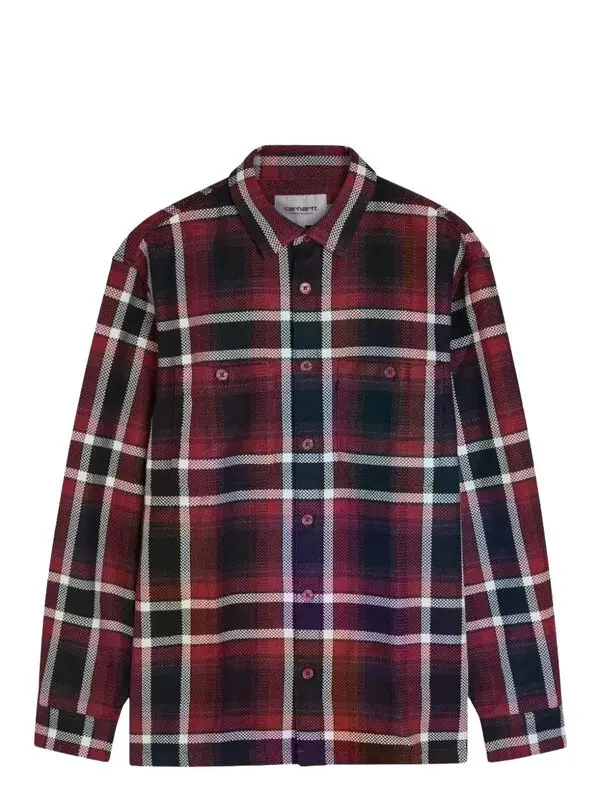 Carhartt Work In Progress Plaid Patch-pocket Shirt - Red