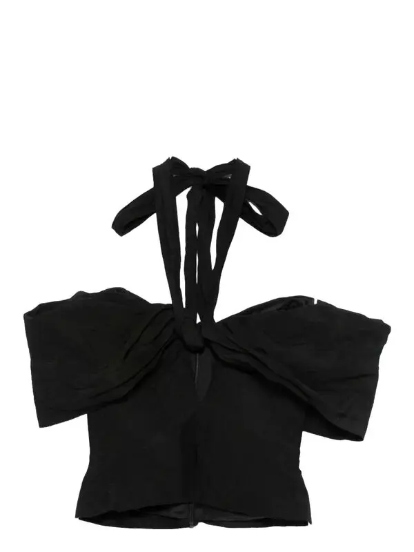 Magda Butrym Tie-neck Blouse - Black