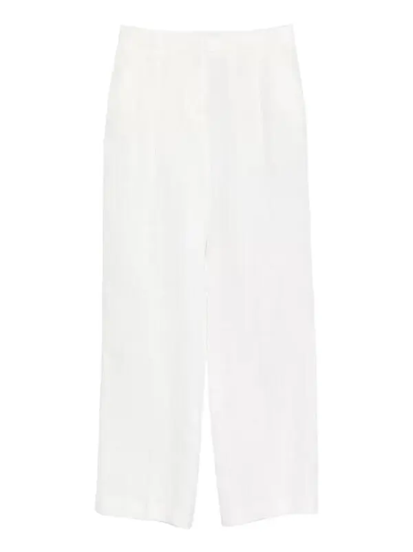 LARDINI High-waisted Trousers - White