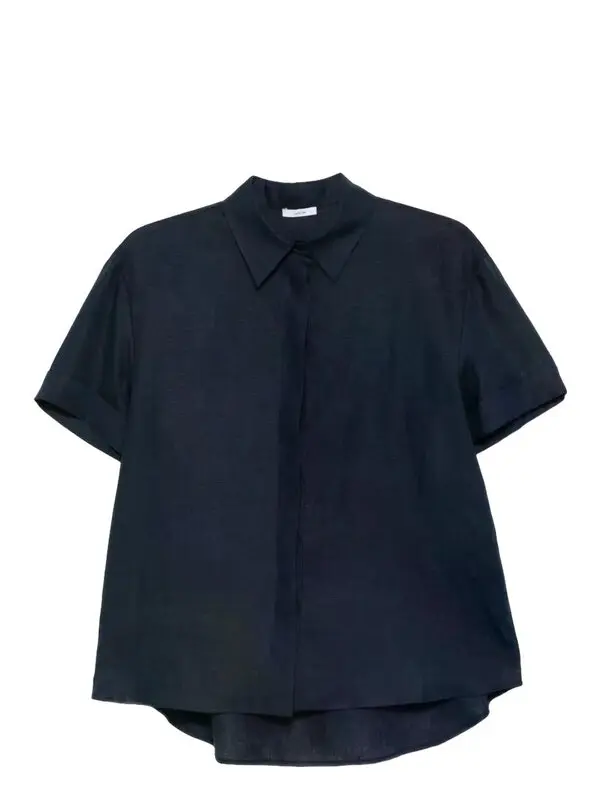 LARDINI Short Sleeve Shirt - Blue