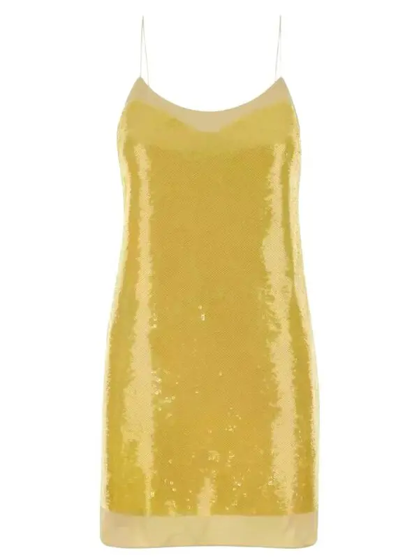 Gucci Embellished Mini Dress - Yellow