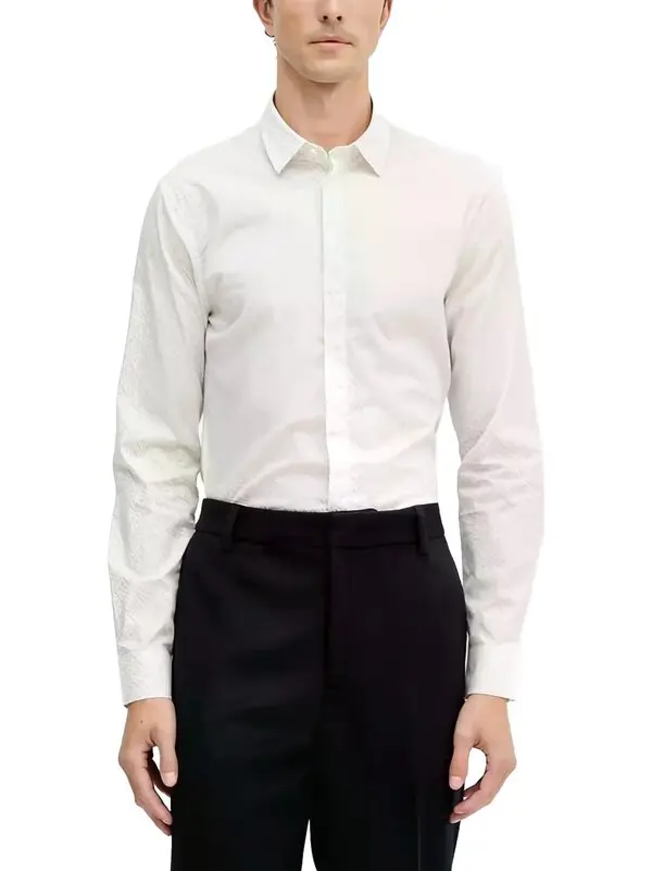 Armani Exchange Patterned Shirt - White