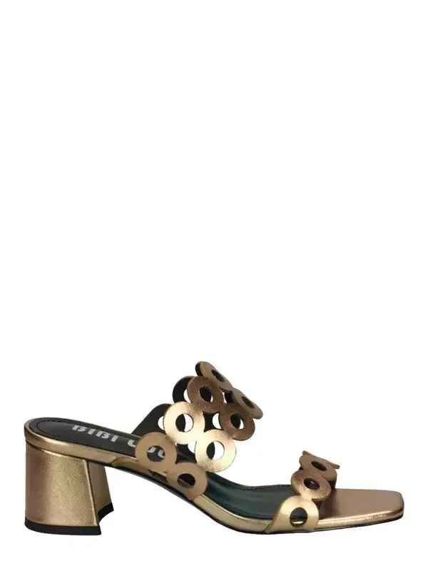 BIBI LOU Cutout Strap Sandals - Gold