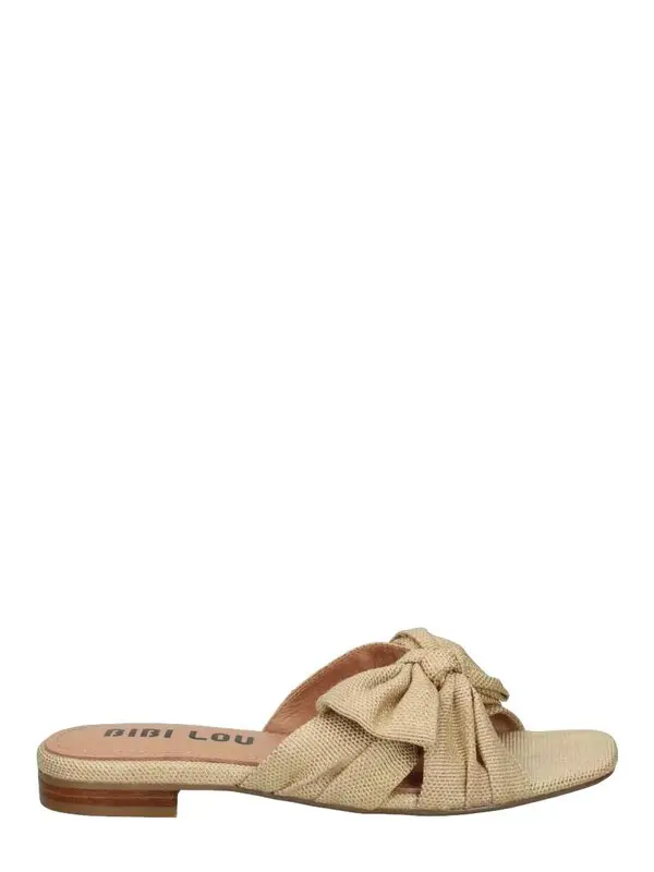 BIBI LOU Karsie Bow Sandals - Neutrals