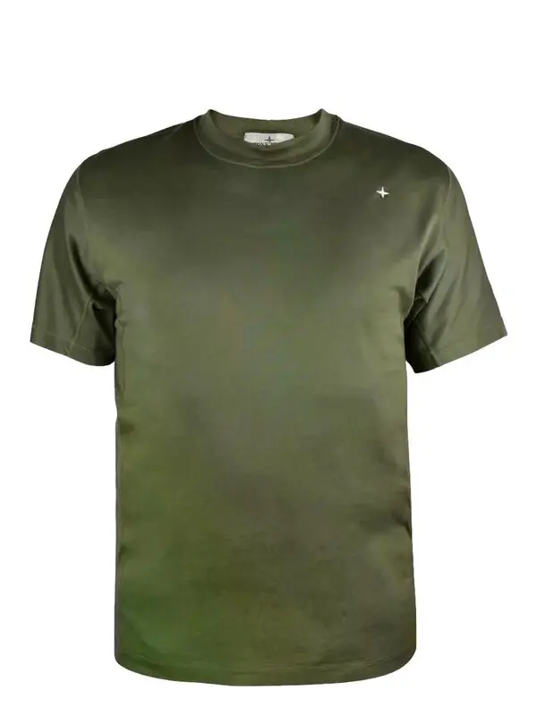 Stone Island Crew-neck Logo-detail T-shirt - Green