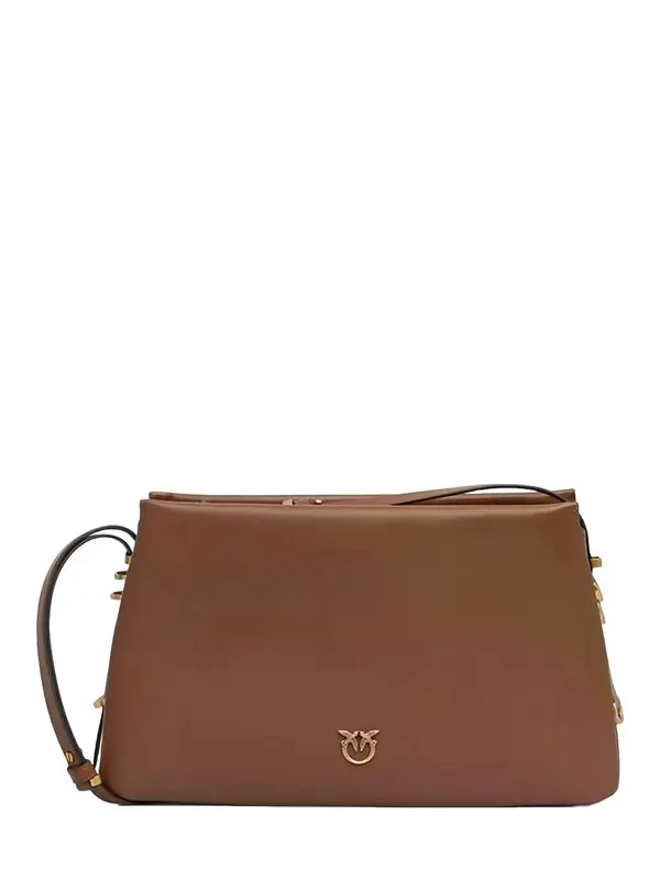 Pinko Leather Cross Body Bag - Brown