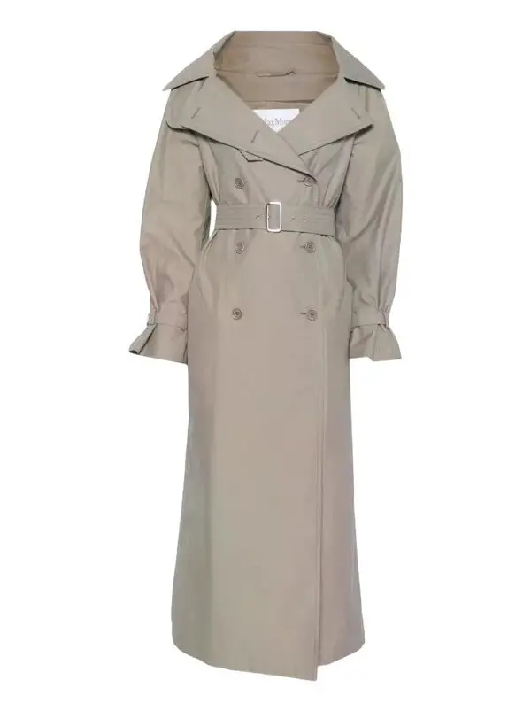 Max Mara Double-breasted Belted Coat - Grey
