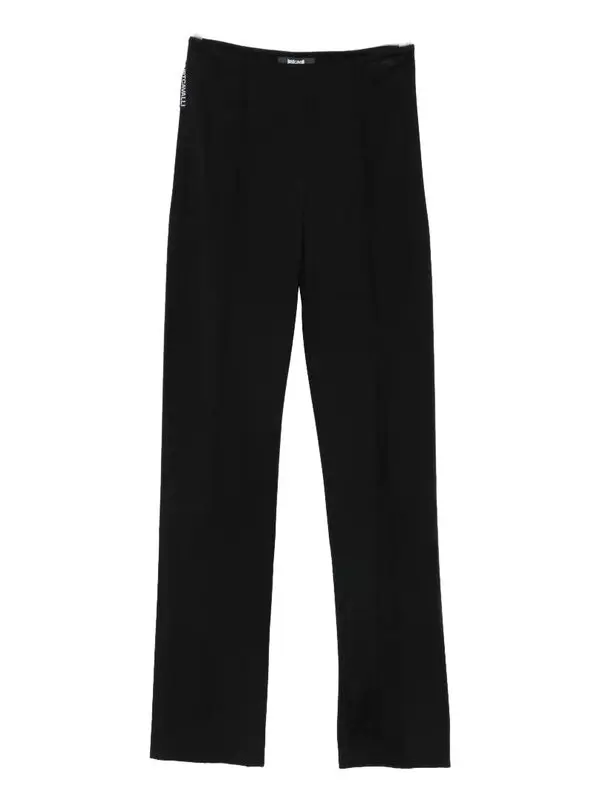Just Cavalli Side-slit Trousers - Black