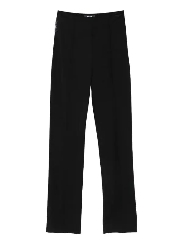 Just Cavalli Side-slit Trousers - Black