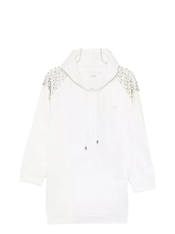 Pinko Embellished Hoodie - White