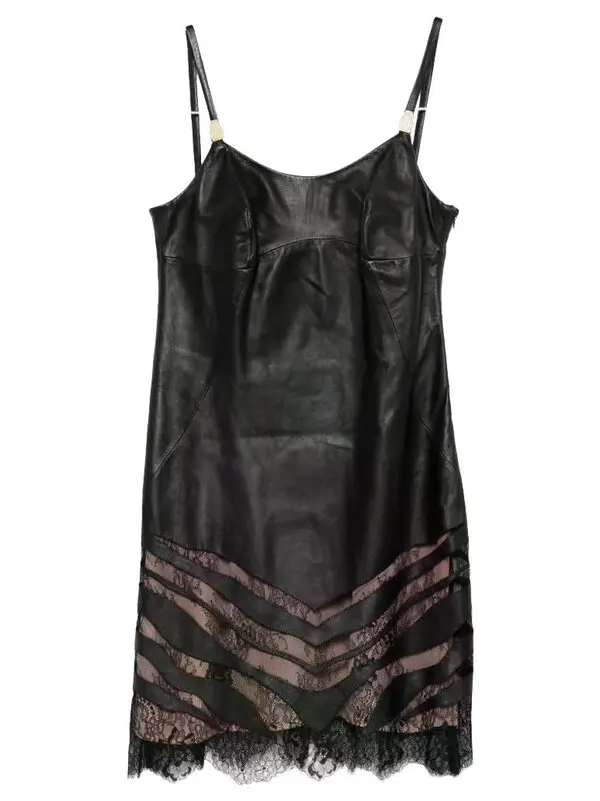 Just Cavalli Lace-trim Mini Dress - Black