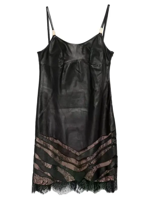 Just Cavalli Lace-trim Mini Dress - Black
