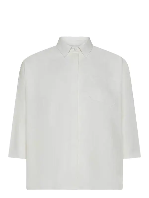 CRUNA Elide Chest-pocket Shirt - White