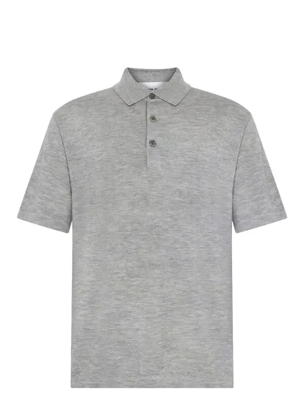 EMERSON RENALDI Button Polo Shirt - Grey