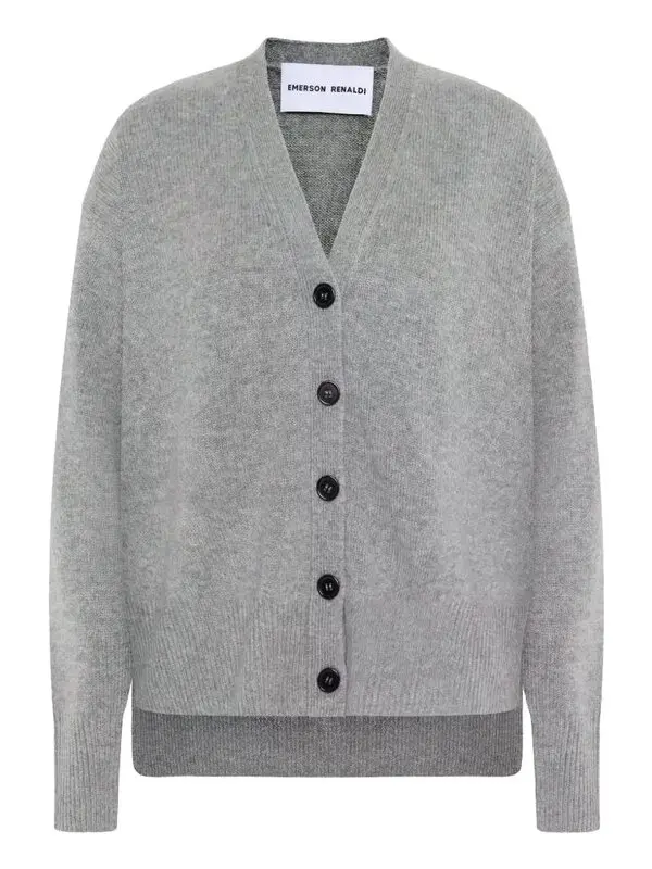 EMERSON RENALDI V-neck Button Cardigan - Grey