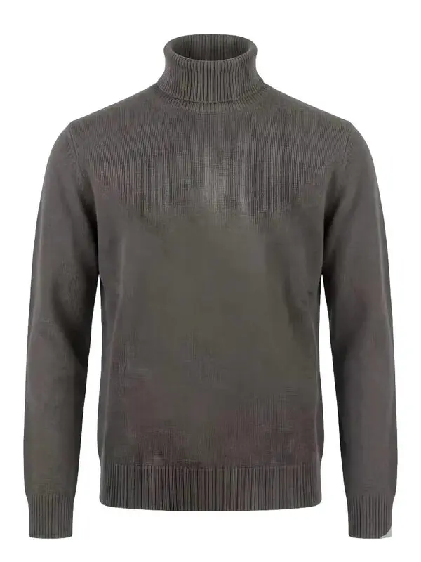 LARDINI Roll-neck Sweater - Grey