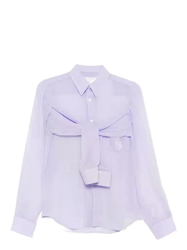 Comme Des Garçons Point-collar Shirt - Purple