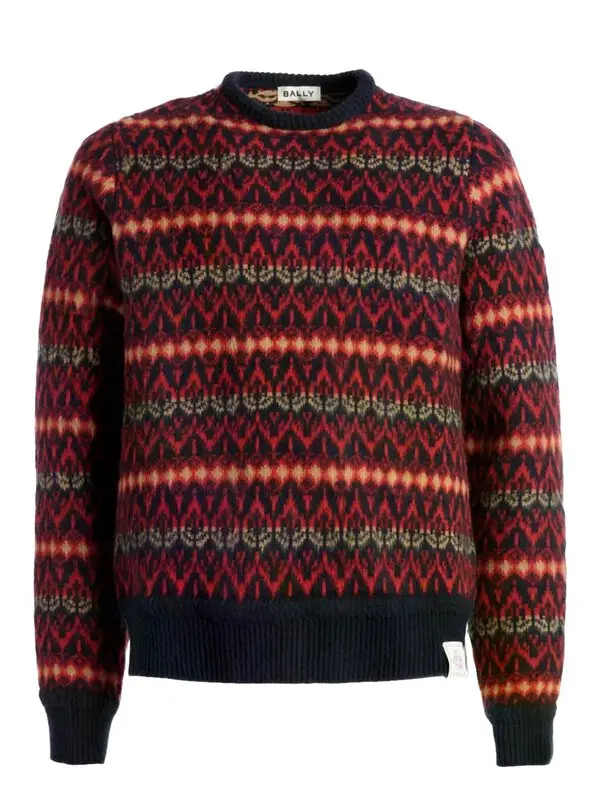Bally Round-neck Sweater - Red