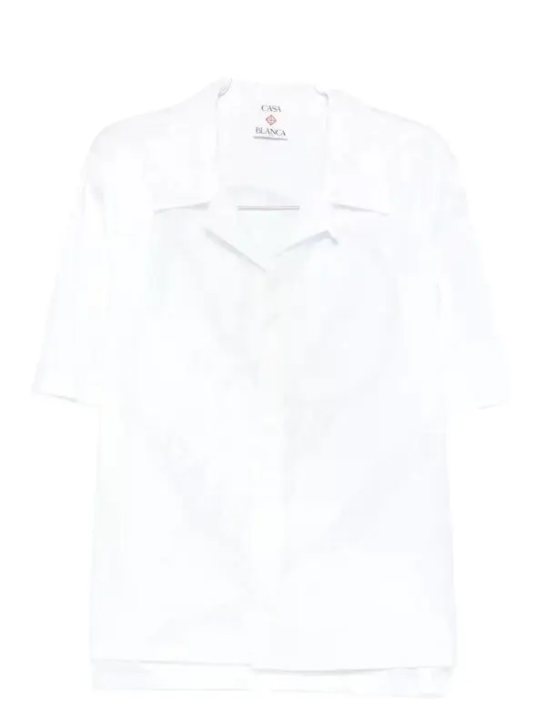 Casablanca Art Of The Serve Fil Coupe Short-sleeves Shirt - White