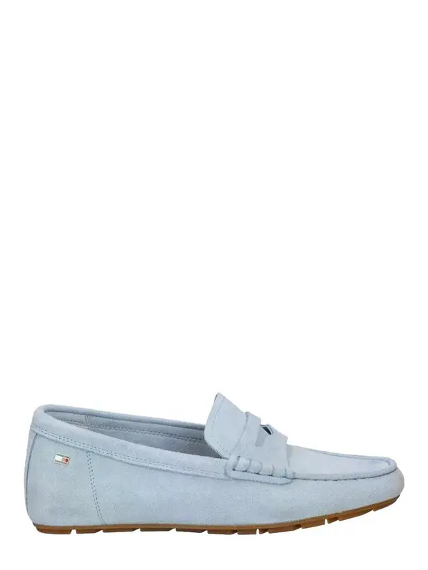 Tommy Hilfiger Penny Leather Loafers - Blue