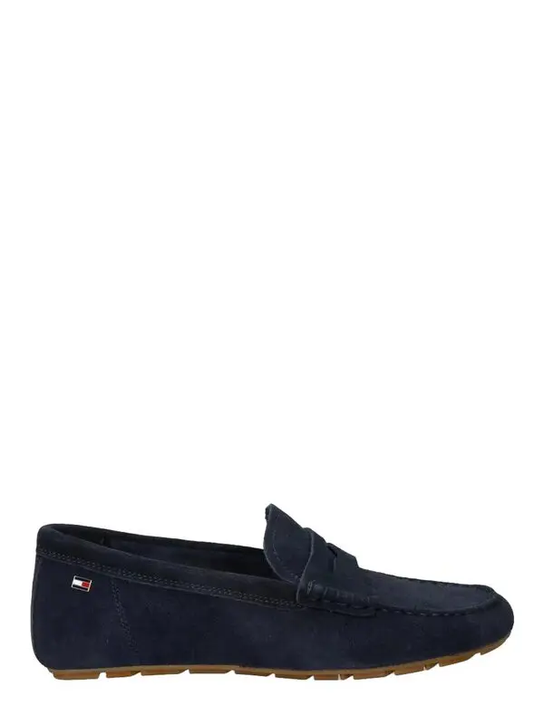 Tommy Hilfiger Suede Penny Loafers - Blue