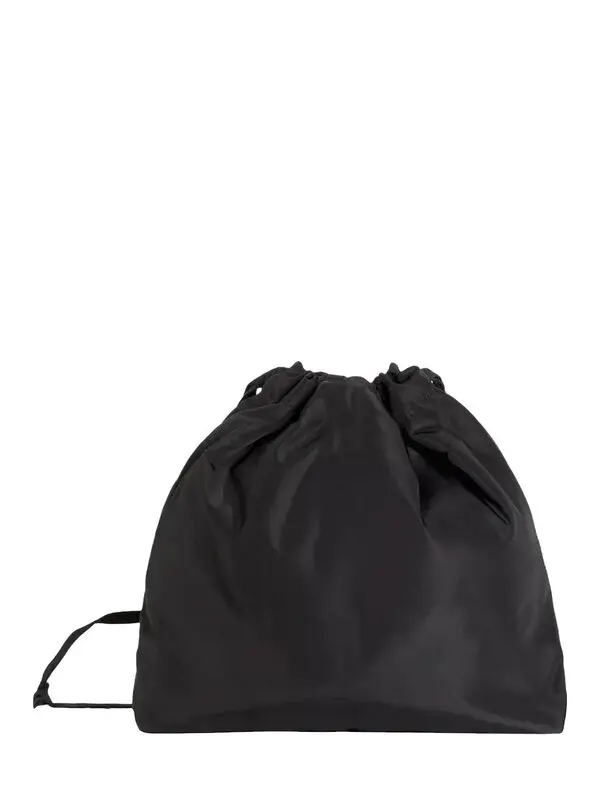 Aspesi Drawstring Tote Bag - Black