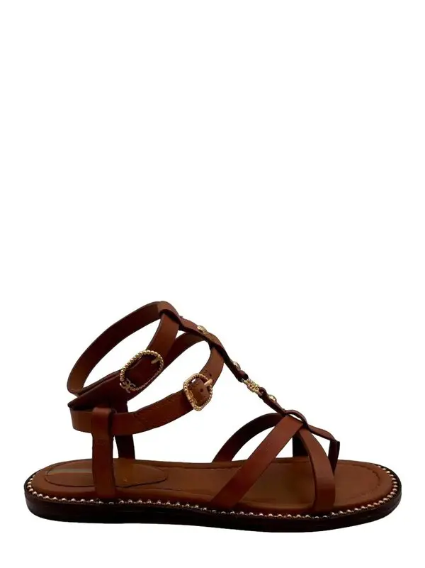 Sam Edelman Talya Embellished Sandals - Brown