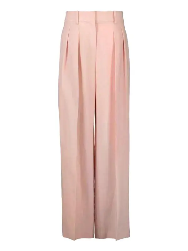 Michael Kors Pleated Palazzo Pants - Pink