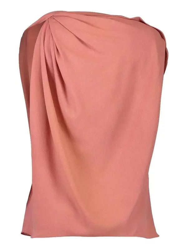 Michael Kors Draped Sleeveless Blouse - Pink