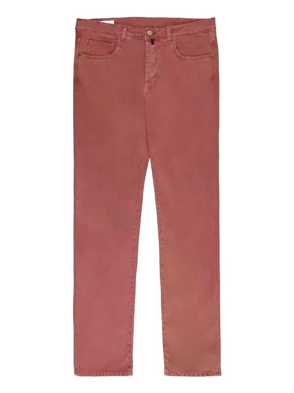 SLOWEAR Five-pocket Slim Fit Trousers - Red