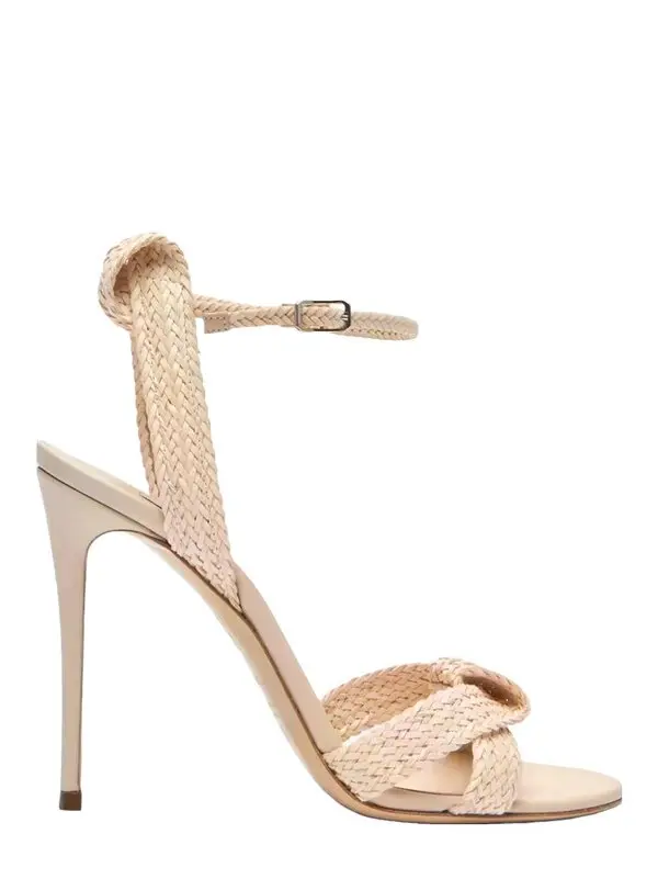 Casadei Julia Braided-strap Sandals - Neutrals