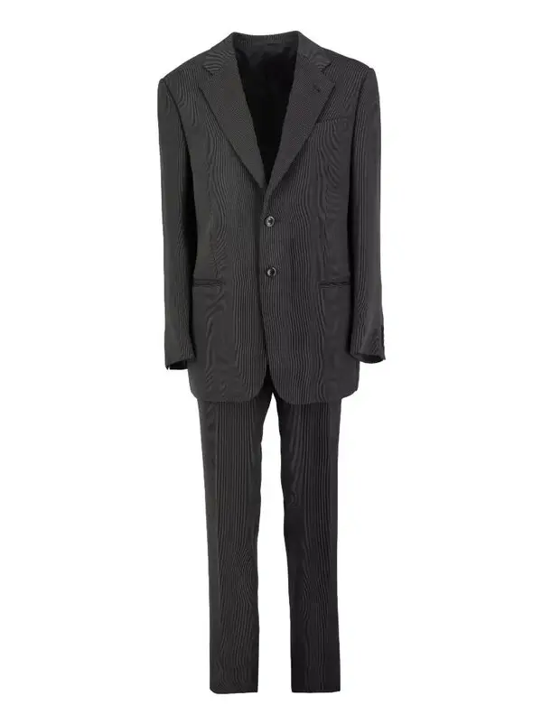 Emporio Armani 1990s Pinstripe Two-piece Suit - Grey